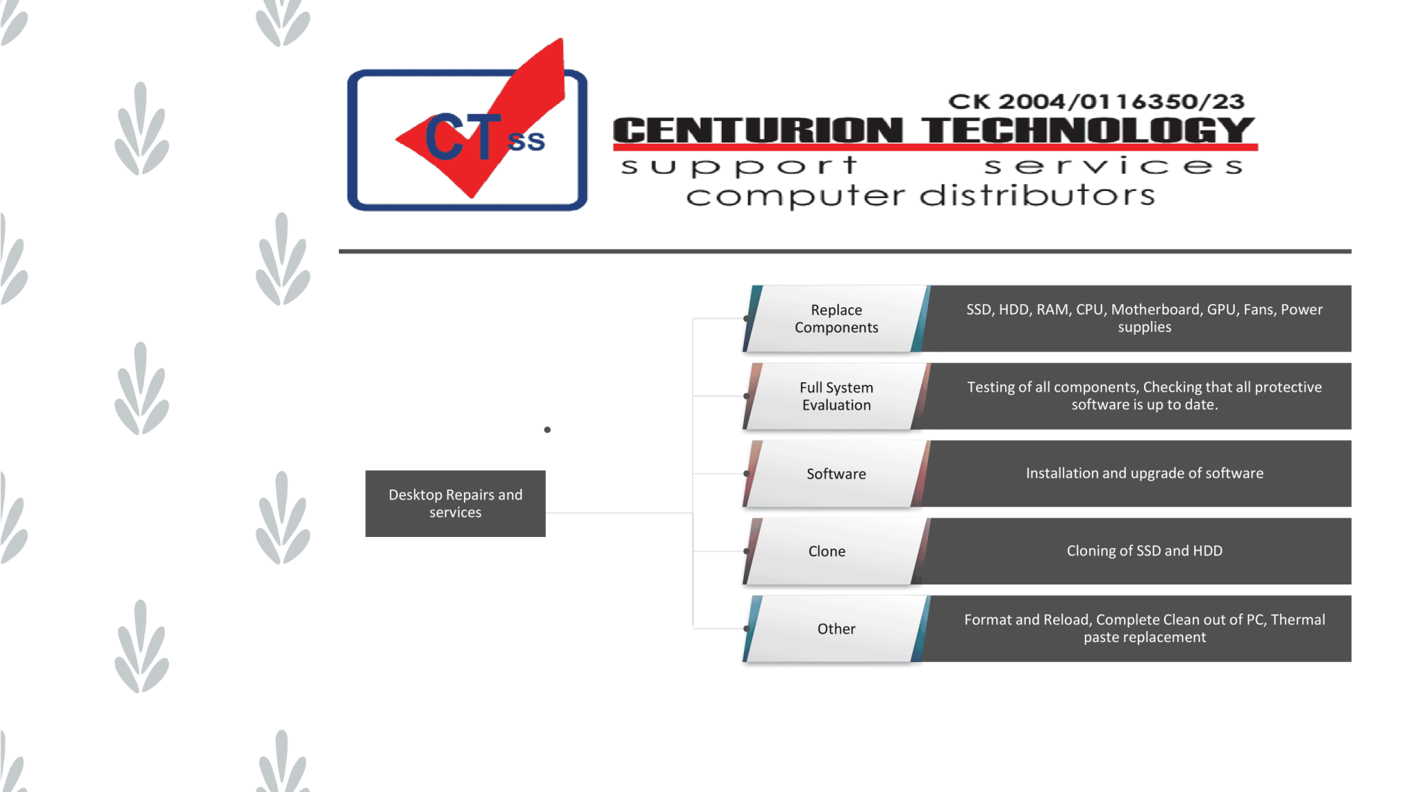 Brand And Workshop Summary - Centurion Technology Support Services