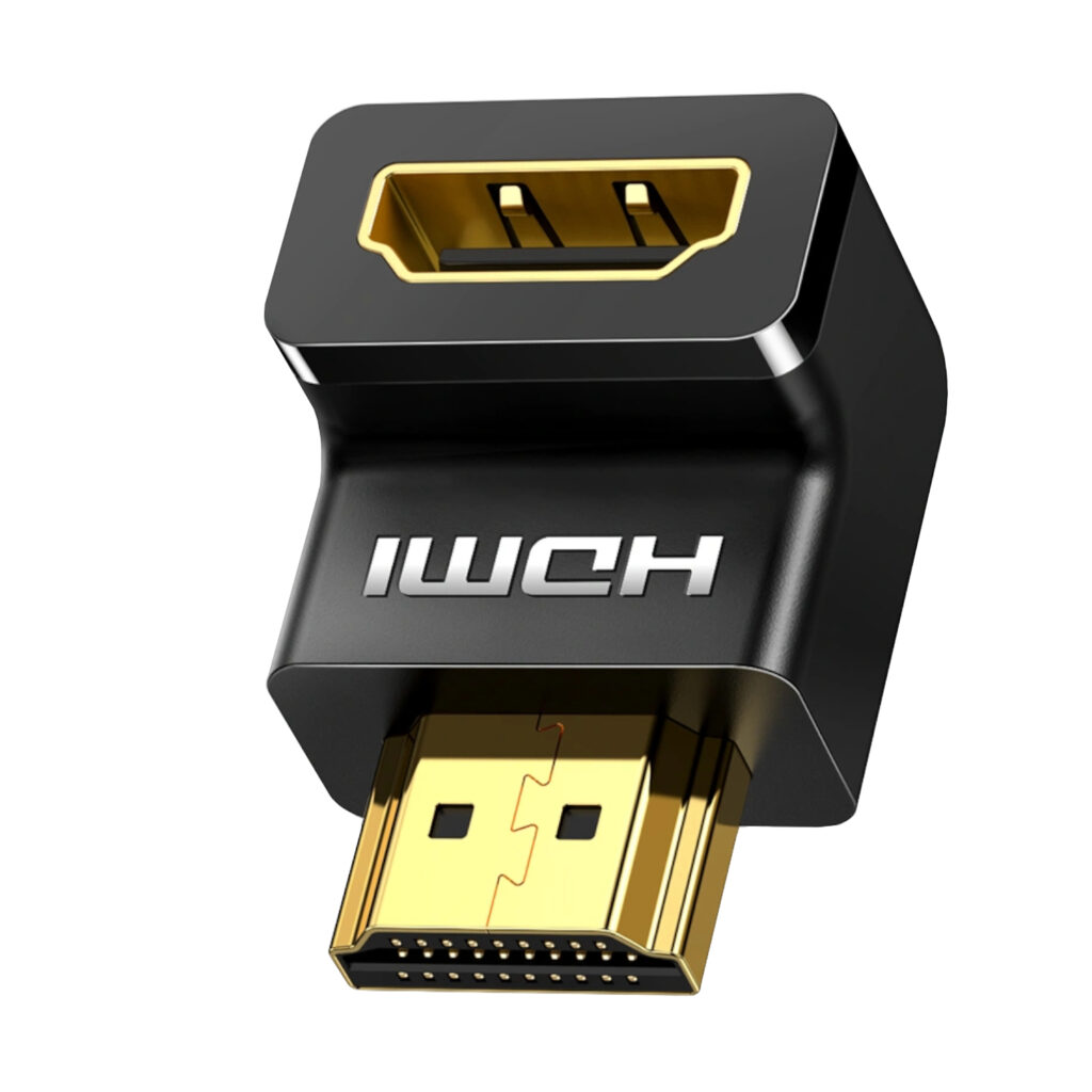 UGREEN HD112 HDMI 4K Male to Female Down-angled Connector - Black ...